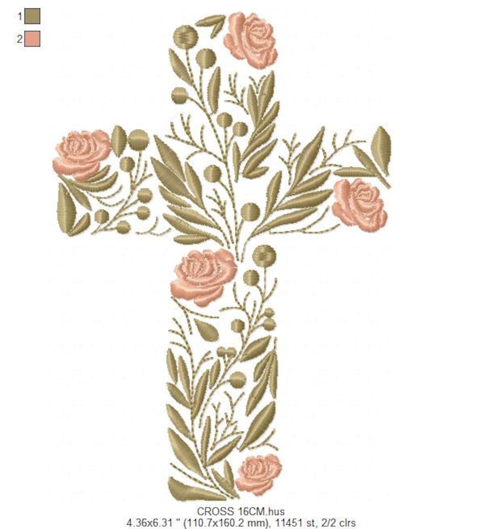 Cross Embroidery Designs - Religious Embroidery Design Machine ...