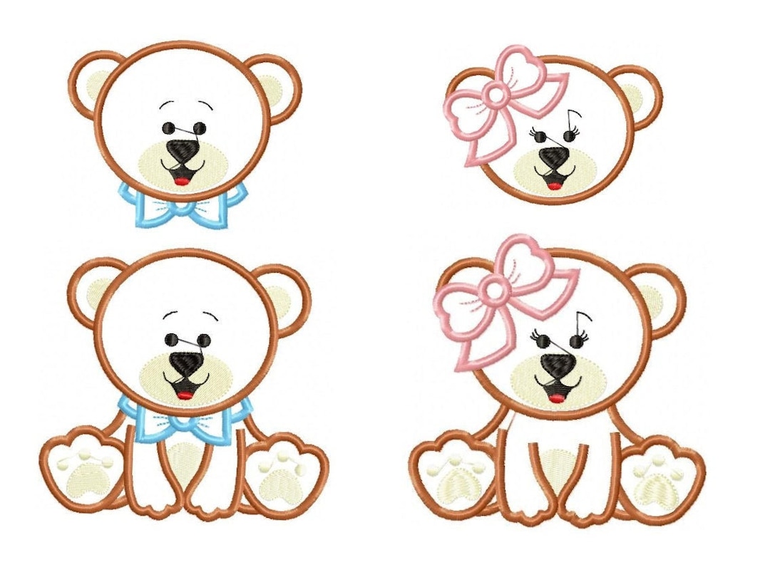 Bear Embroidery Designs - Teddy Embroidery Design Machine Embroidery ...