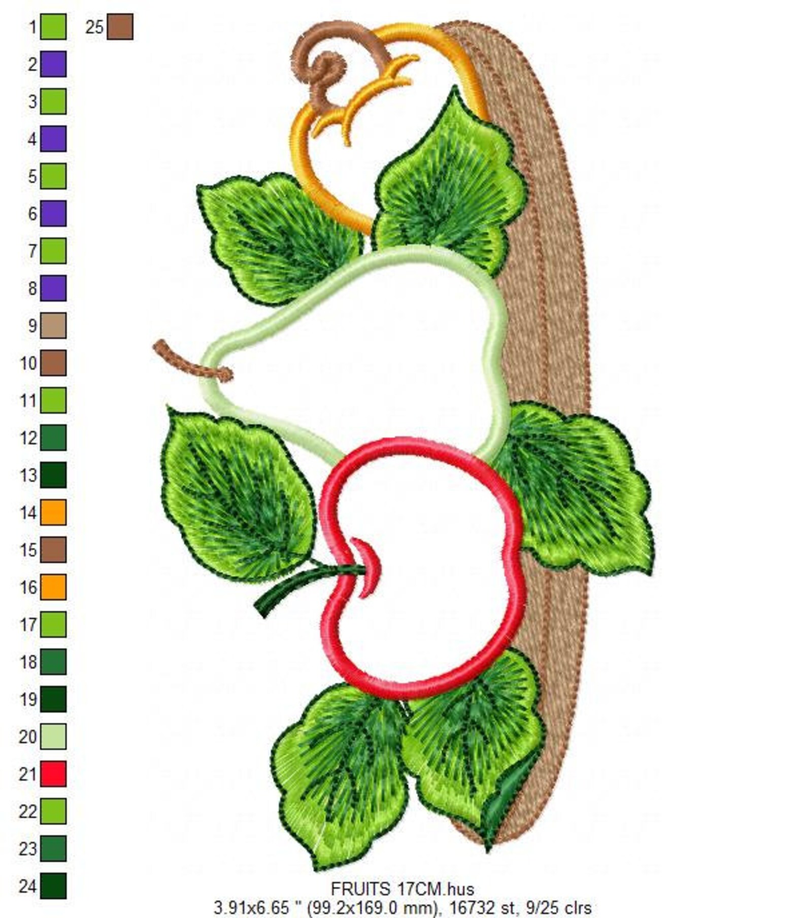 Fruits Embroidery Designs Kitchen Embroidery Design Machine - Etsy