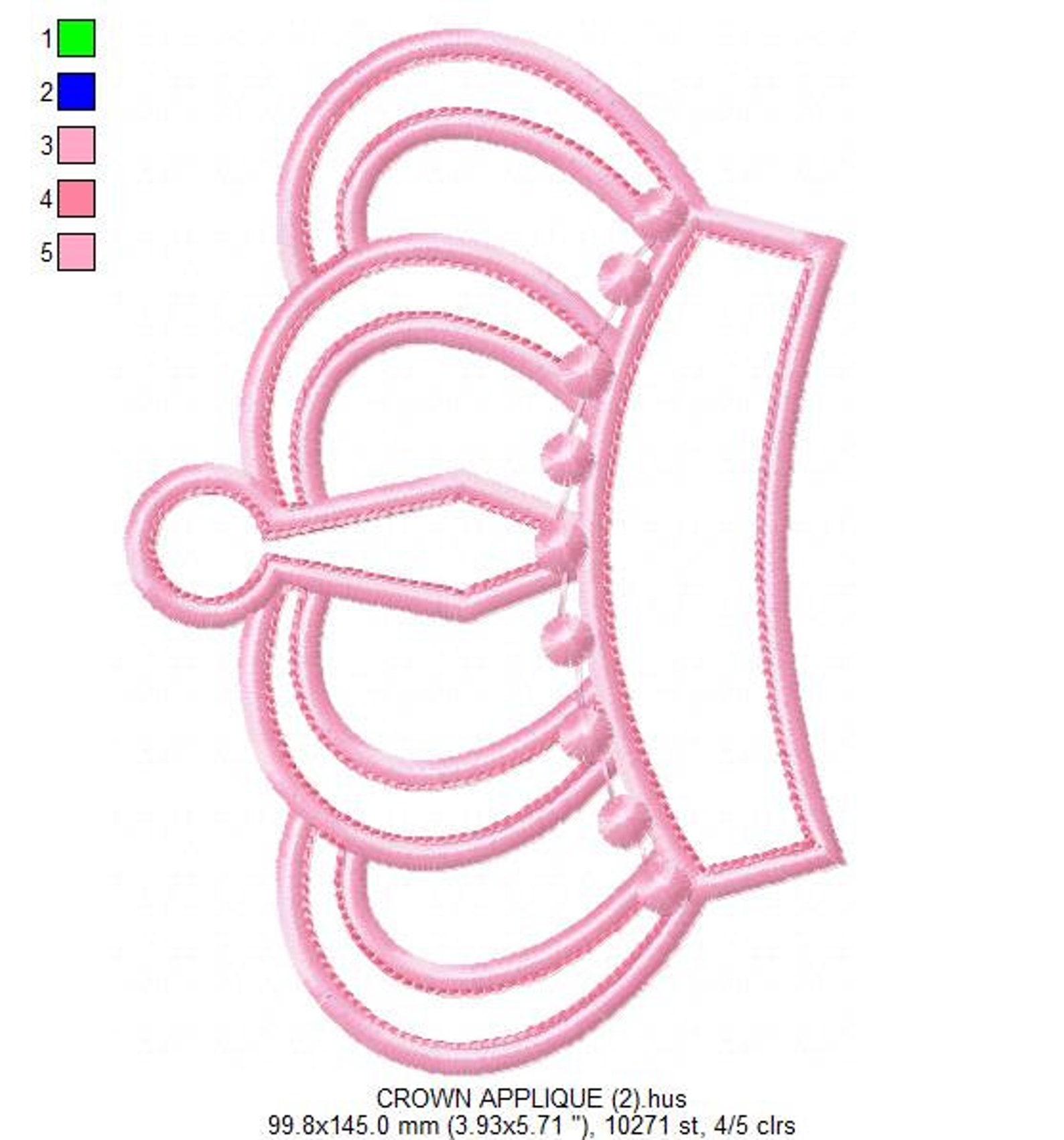 Crown Embroidery Designs Princess Crown Embroidery Design - Etsy UK