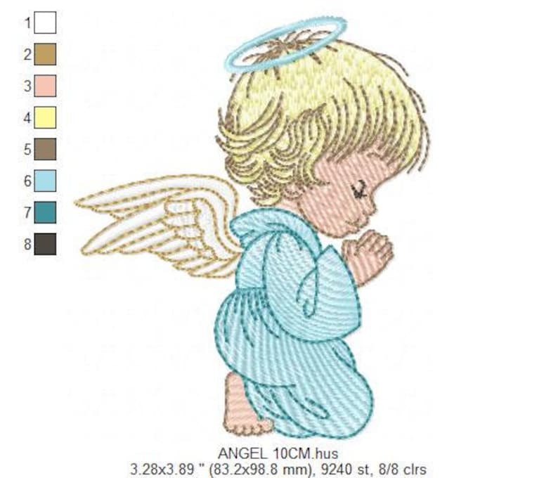 Angel Embroidery Designs - Religious Embroidery Design Machine ...