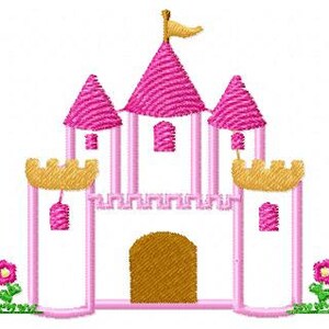 Castle Embroidery Designs - Princess Palace Applique Machine Embroidery ...