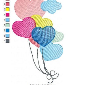 Balloon Embroidery Design - Balloons Embroidery Designs Machine ...