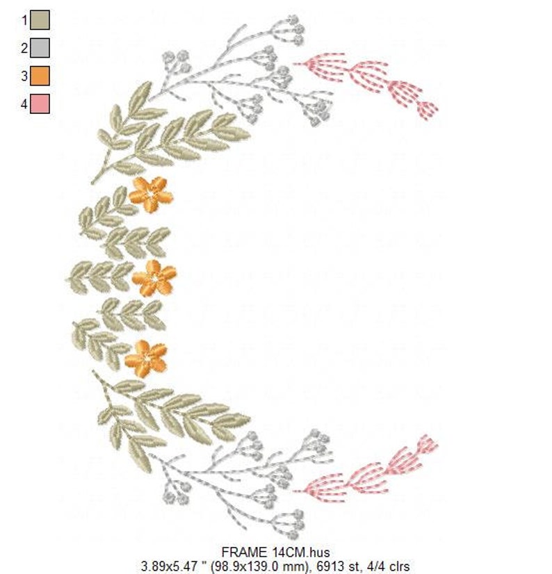 Monogram Frame Embroidery Designs - Flower Embroidery Design Machine ...