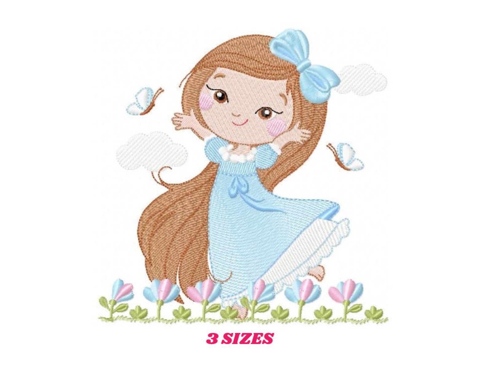 Baby Girl Embroidery Designs Children Embroidery Design - Etsy