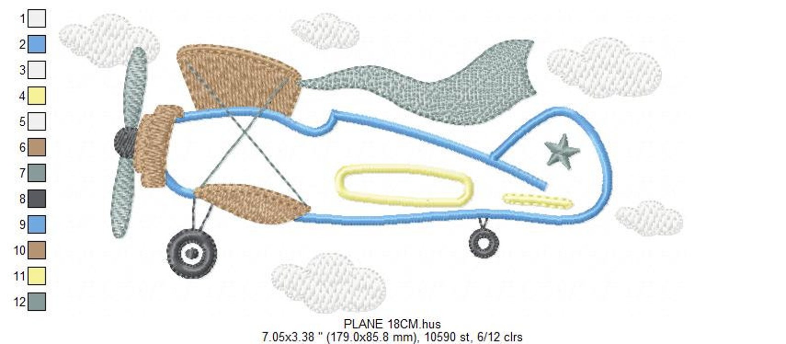 Plane Embroidery Designs - Airplane Applique Machine Embroidery Pattern ...