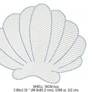 Shell Embroidery Designs Deep Sea Shells Embroidery Design Machine ...