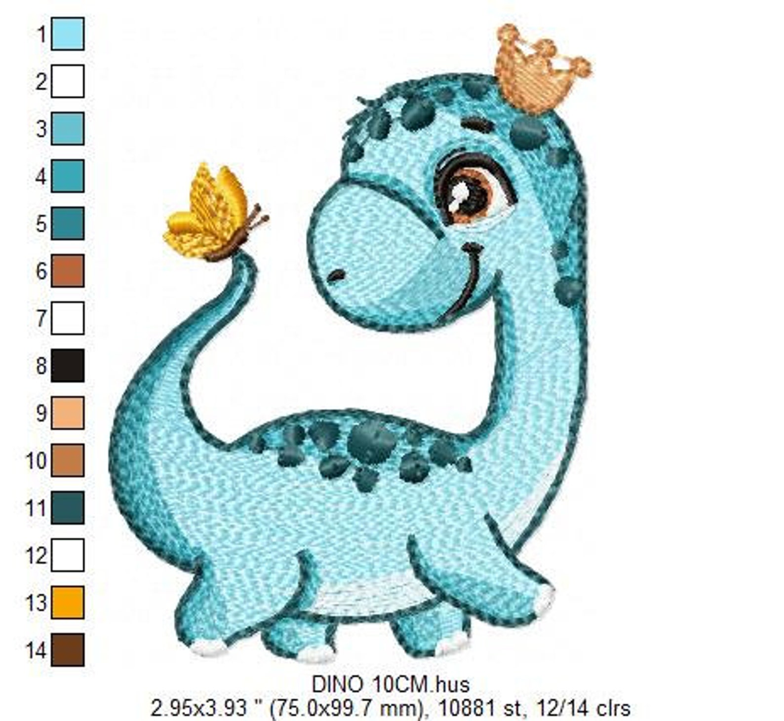 Dinosaur Embroidery Designs Dino Embroidery Design Machine - Etsy