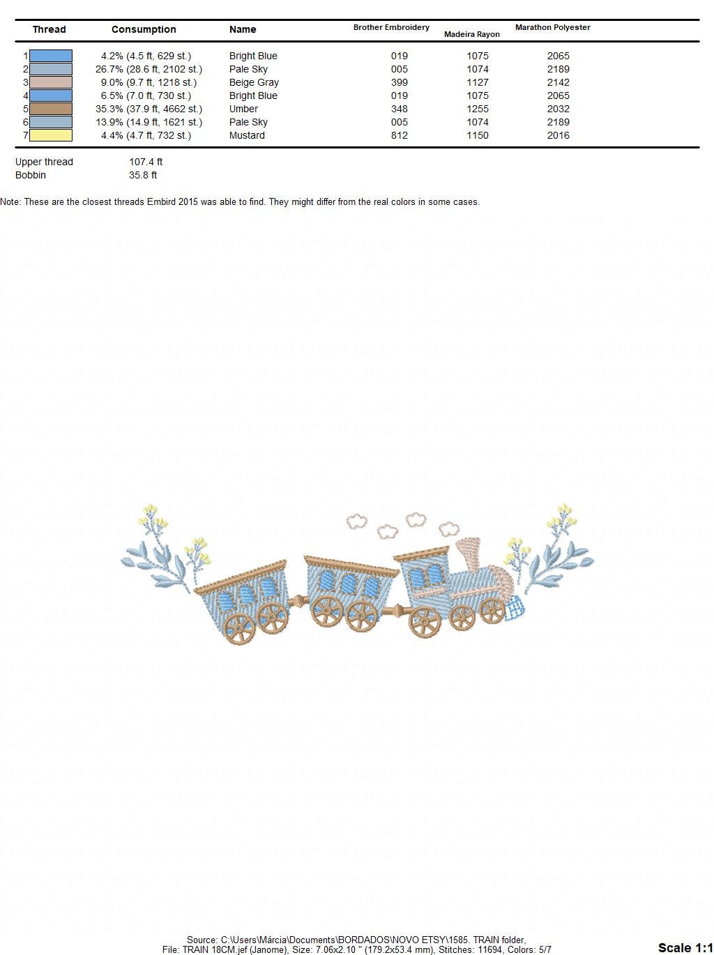 Train Embroidery Designs Vehicle Embroidery Design Machine - Etsy Australia