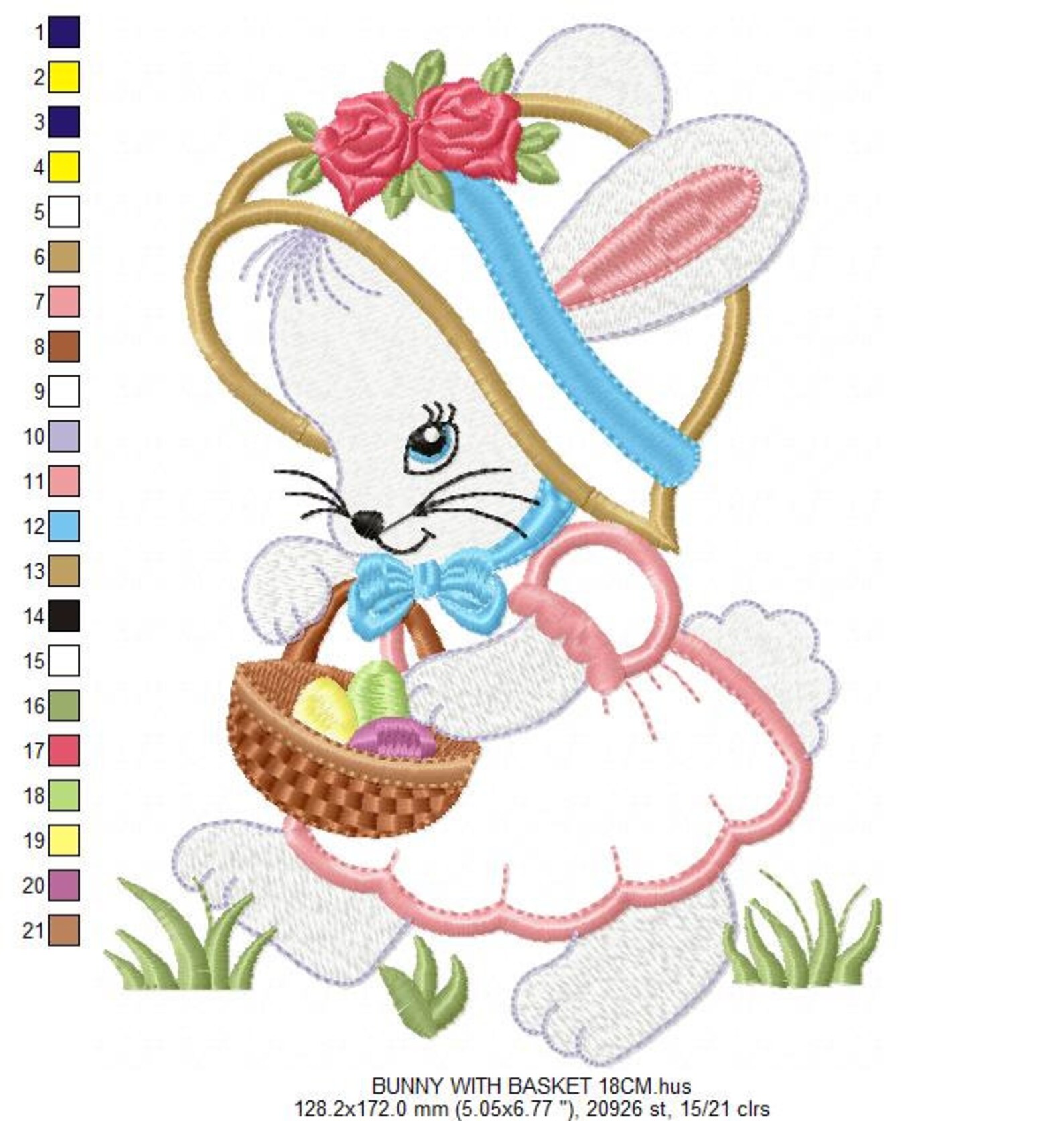 Bunny Embroidery Design Rabbit Embroidery Designs Machine | Etsy