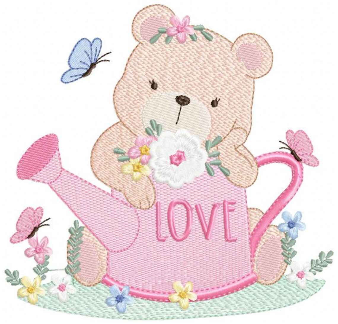 Female Bear Embroidery Designs Teddy Embroidery Design - Etsy