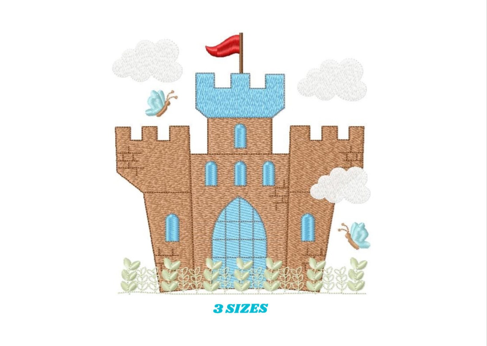 Castle Embroidery Designs Prince Palace Embroidery Design - Etsy