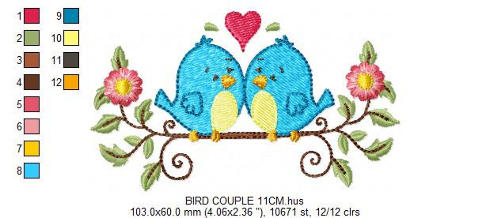 Bird Embroidery Designs Birds Embroidery Design Machine - Etsy