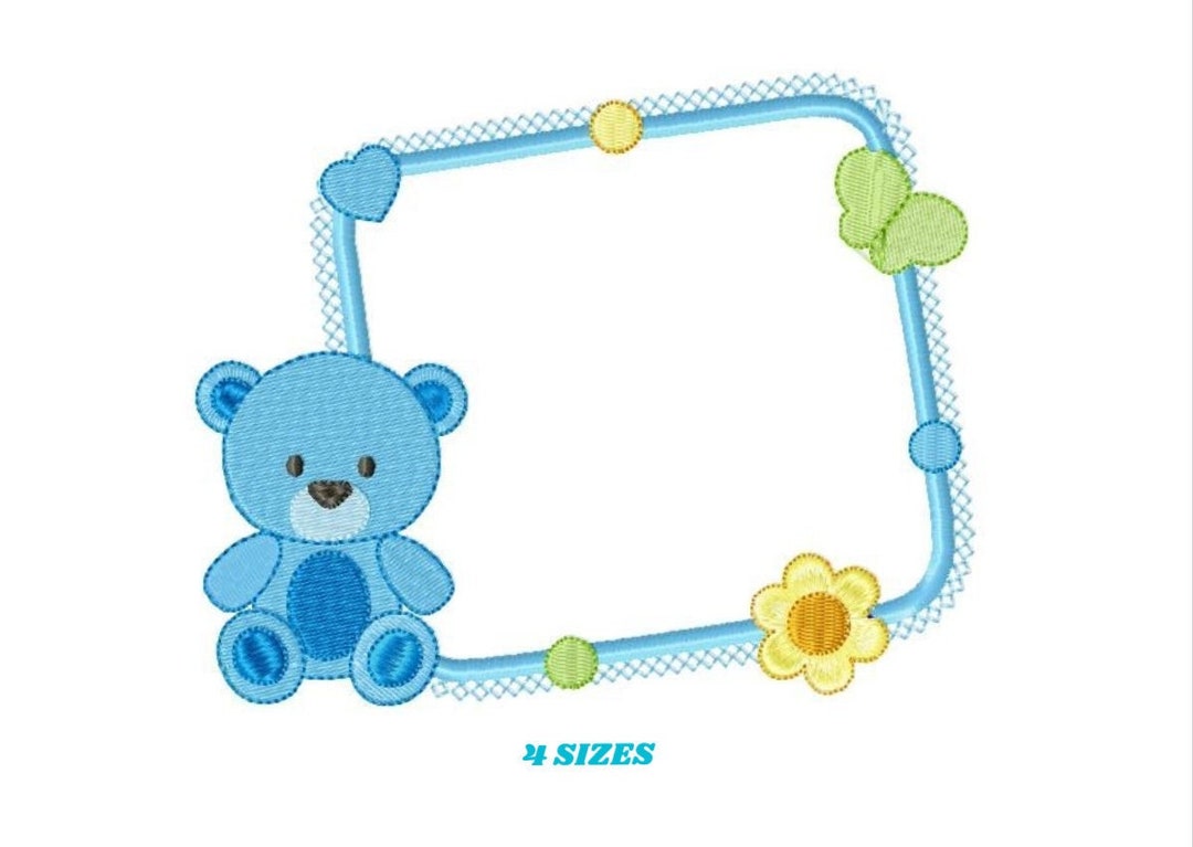Bear Toy Frame Embroidery Design - Children Frame Set Machine ...