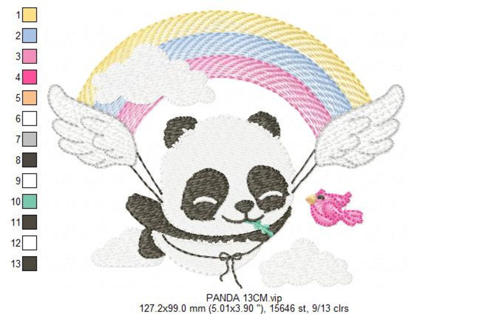 Panda Embroidery Design Animal Embroidery Designs Machine | Etsy