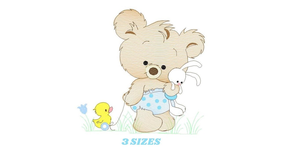 Bear Embroidery Designs - Baby Boy Embroidery Design Machine Embroidery ...