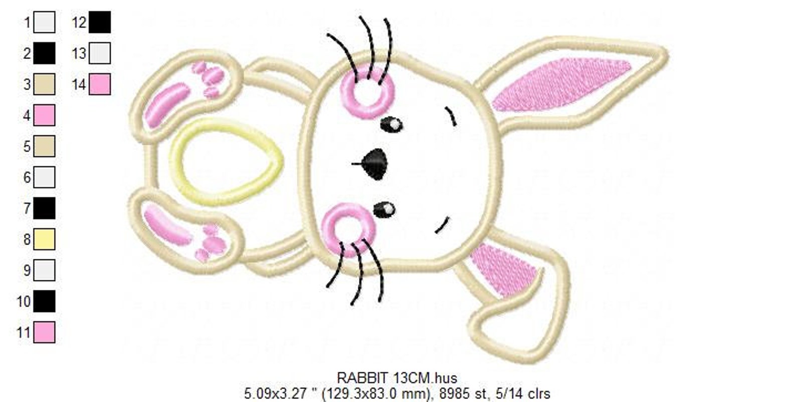 Bunny Embroidery Design Rabbit Embroidery Designs Machine - Etsy