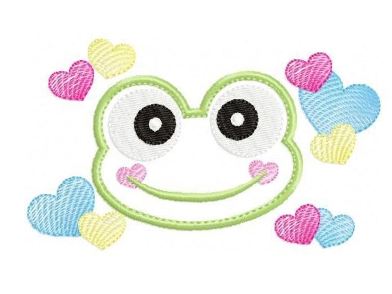 Frog Embroidery Designs Animal Embroidery Design Machine - Etsy