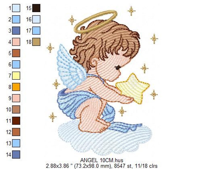 Angel Embroidery Designs Religious Embroidery Design Machine - Etsy