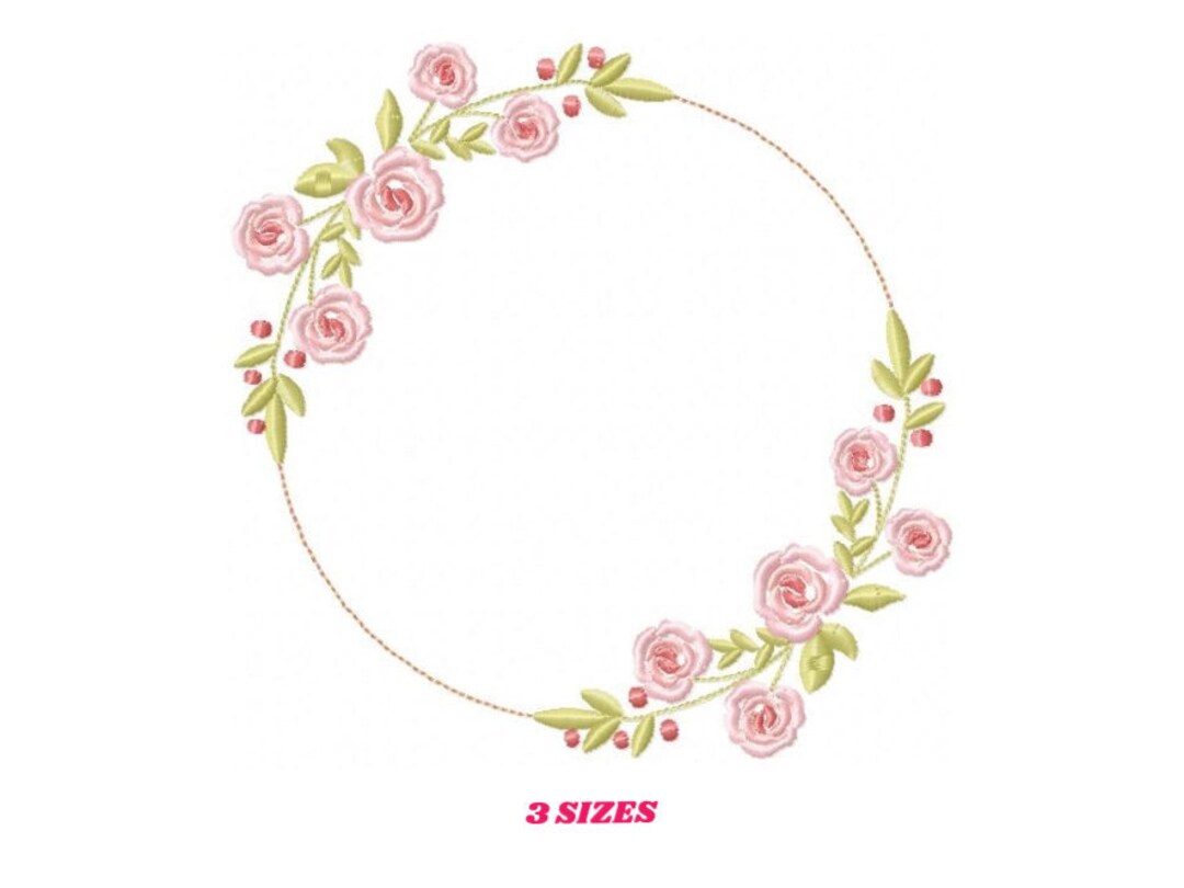 Monogram Frame Embroidery Designs - Flower Embroidery Design Machine ...