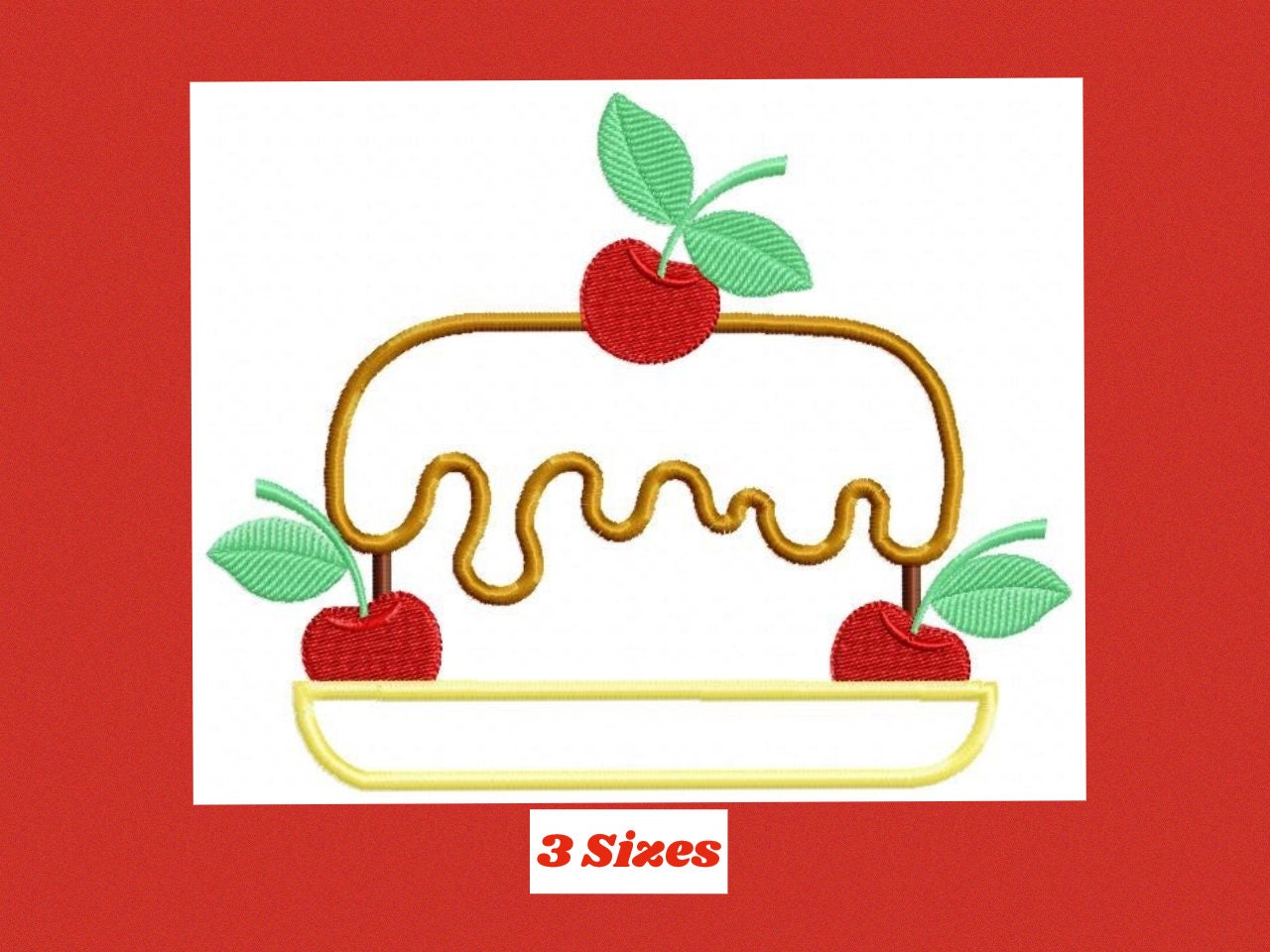 Cake Embroidery Design Dessert Embroidery Design Machine - Etsy