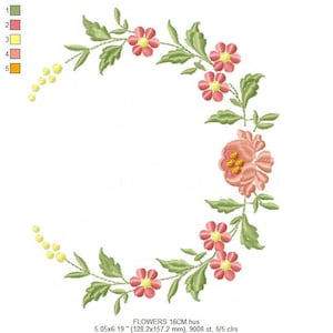 Monogram Frame Embroidery Designs - Flower Embroidery Design Machine ...