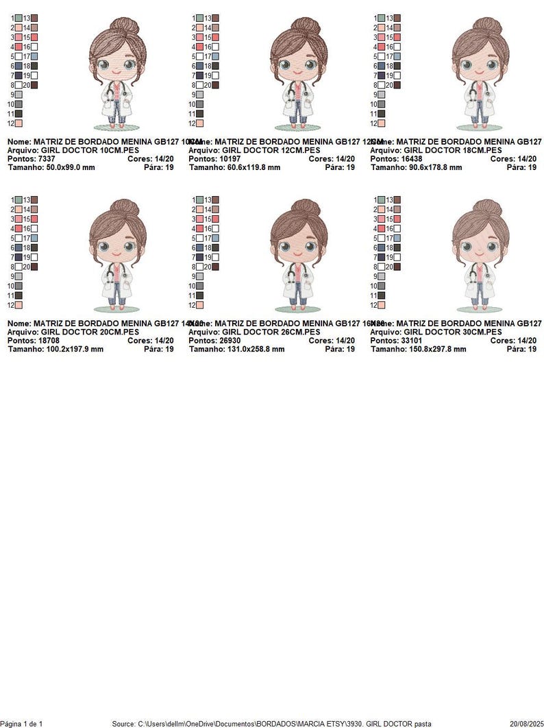 Doctor Embroidery Designs - Hospital Nurse Machine Embroidery Pattern ...