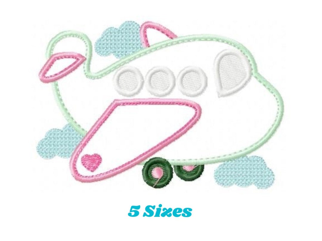 Plane Embroidery Designs - Airplane Embroidery Design Machine ...