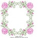 Roses Monogram Frame Embroidery Designs Flower Embroidery - Etsy