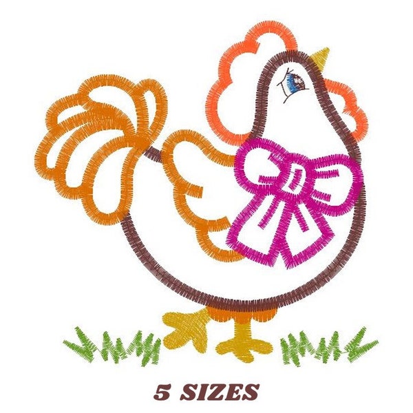 Chicken Dst Pes File - Etsy