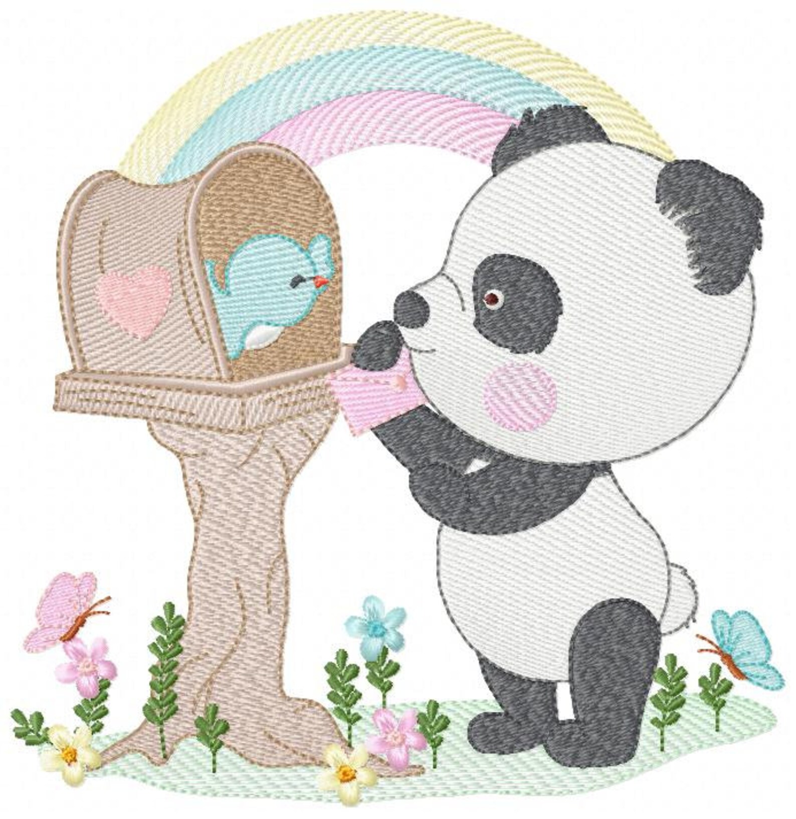 Panda Embroidery Design Animal Embroidery Designs Machine | Etsy