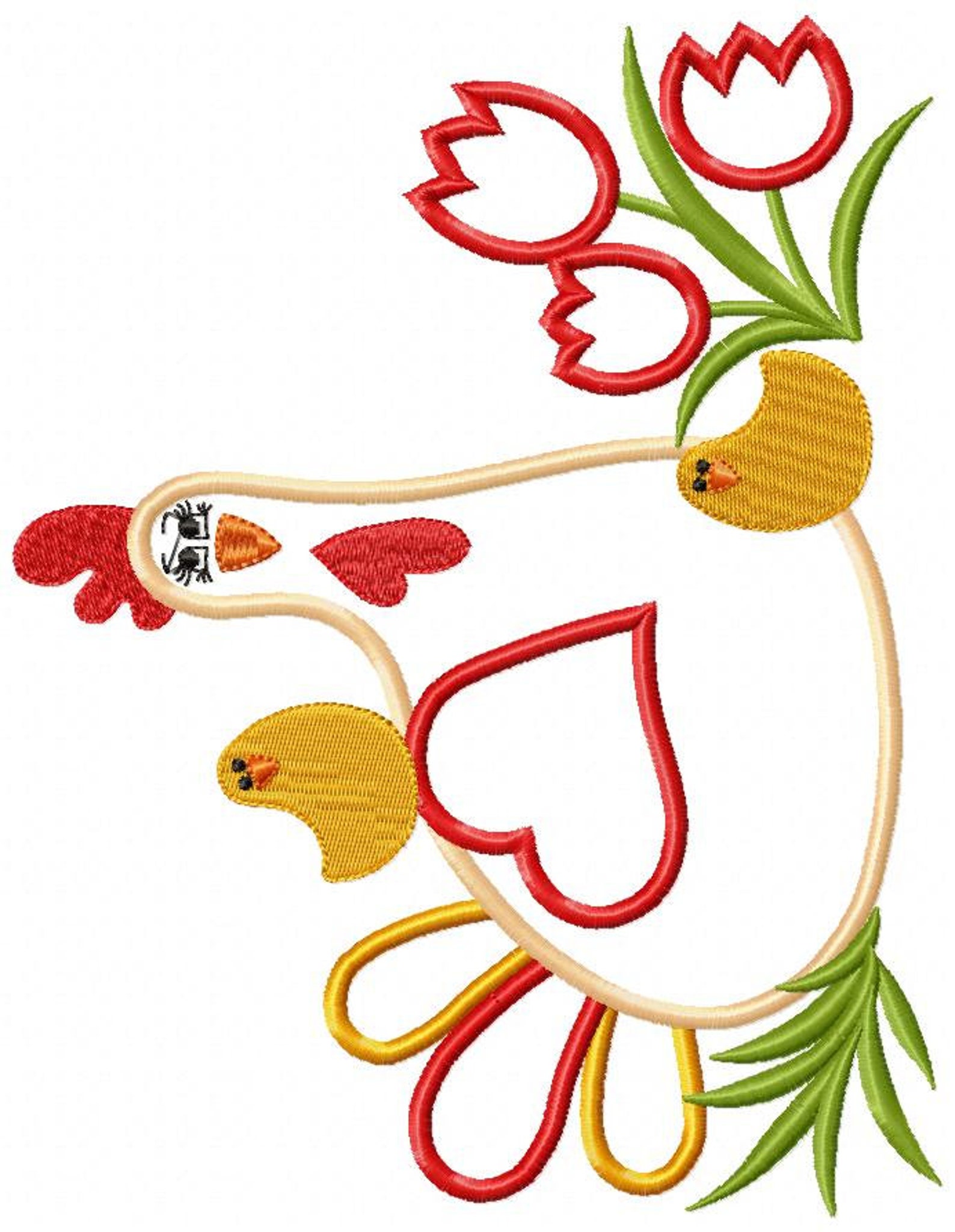 Chicken Embroidery Designs Farm Embroidery Design Machine Embroidery ...