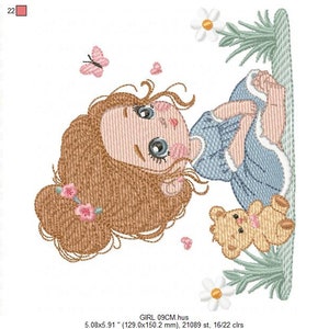 Baby Girl Embroidery Designs - Children Embroidery Design Machine ...