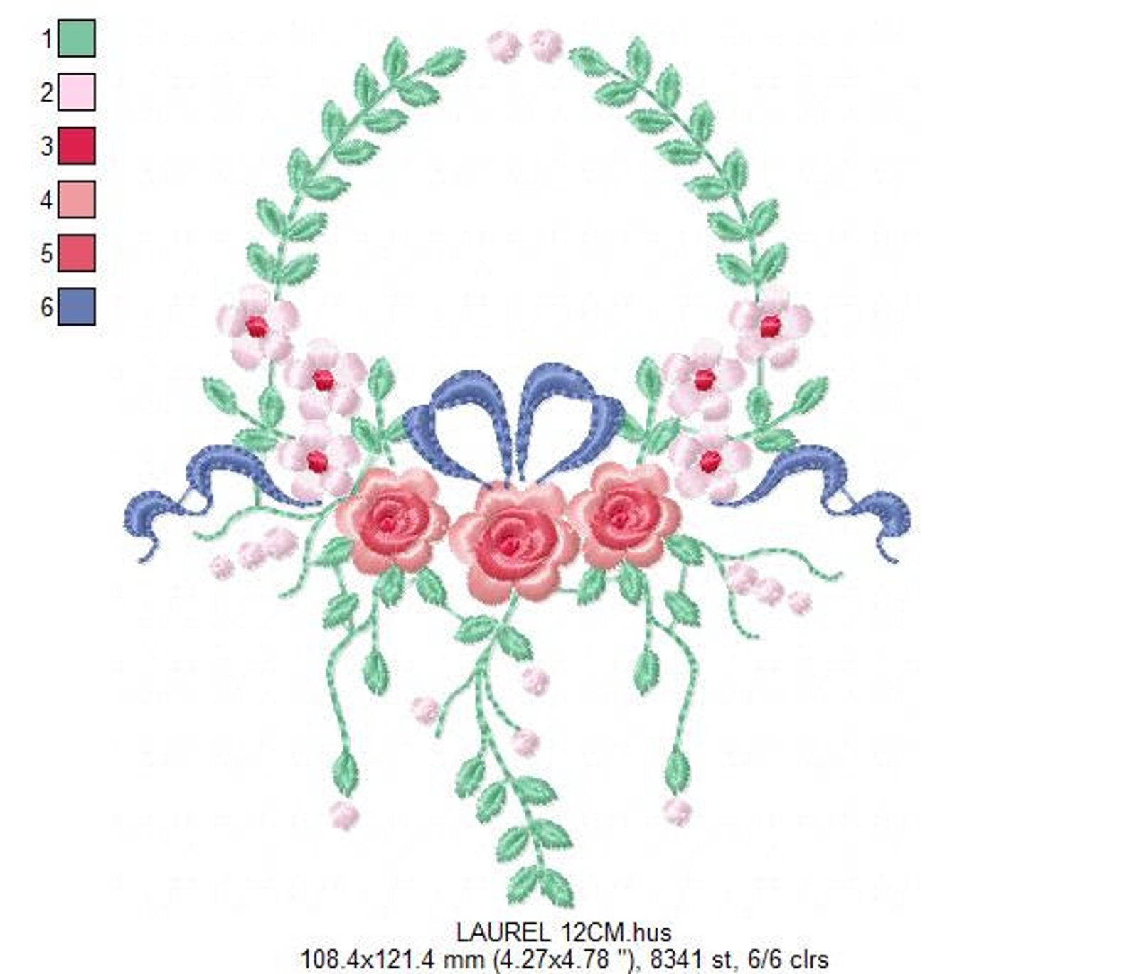 Monogram Frame Embroidery Designs Flower Embroidery Design - Etsy