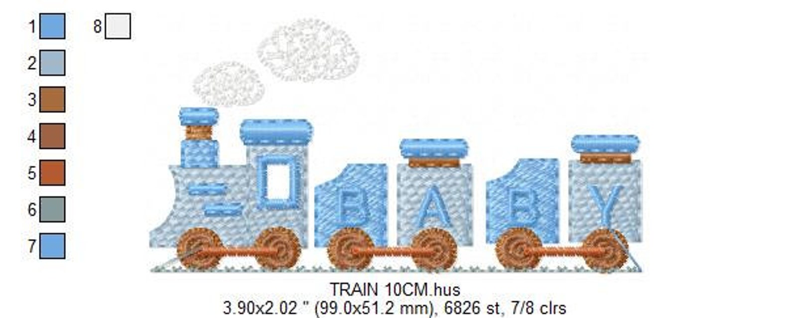 Train Embroidery Designs Vehicle Embroidery Design Machine - Etsy
