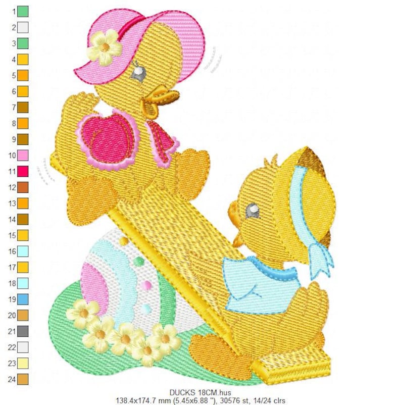 Duck Embroidery Design Animal Embroidery Designs Machine - Etsy UK