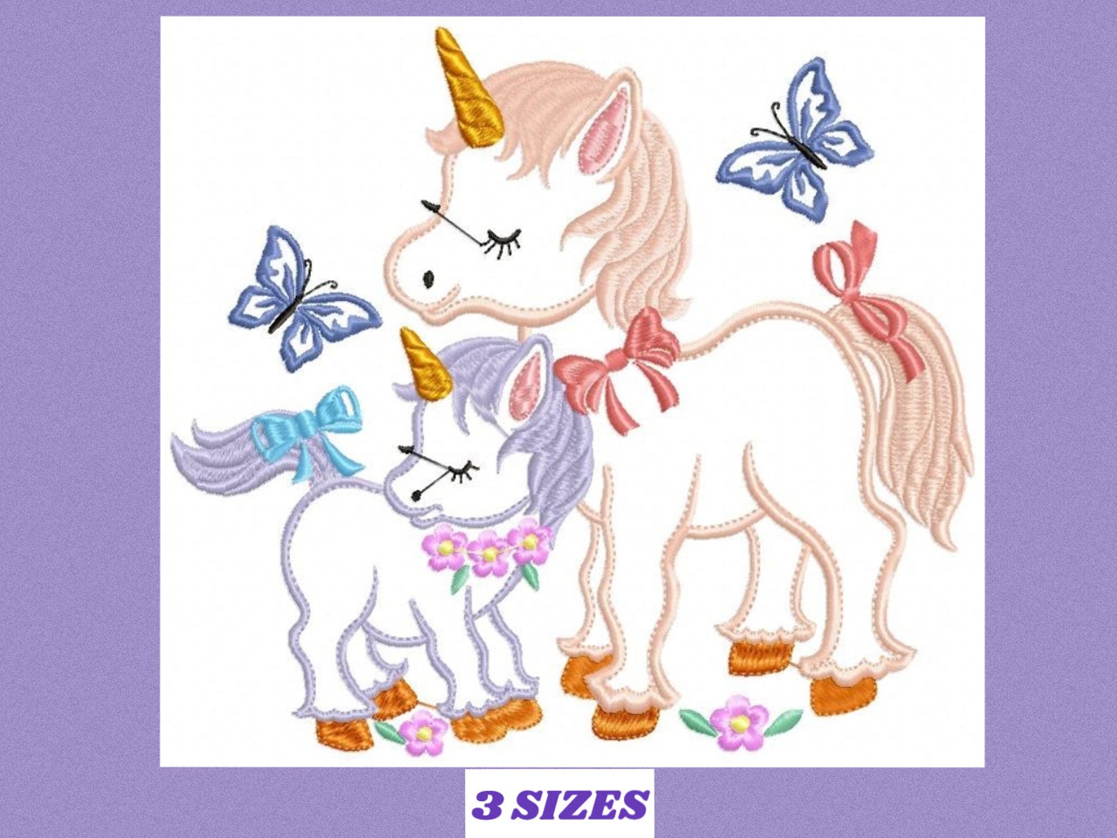 Unicorn Embroidery Designs - Baby Girl Embroidery Design Machine ...