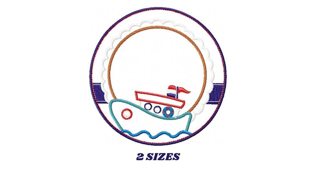 Boat Embroidery Designs Sailboat Embroidery Design Machine Embroidery ...