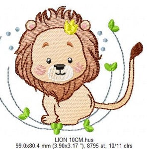 Lion Embroidery Designs - Safari Embroidery Design Machine Embroidery ...