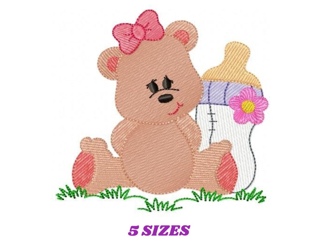Baby Bear Embroidery Designs Teddy Embroidery Design Machine - Etsy
