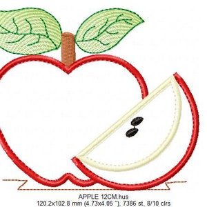 Apple Embroidery Designs Fruit Embroidery Design Machine Embroidery ...