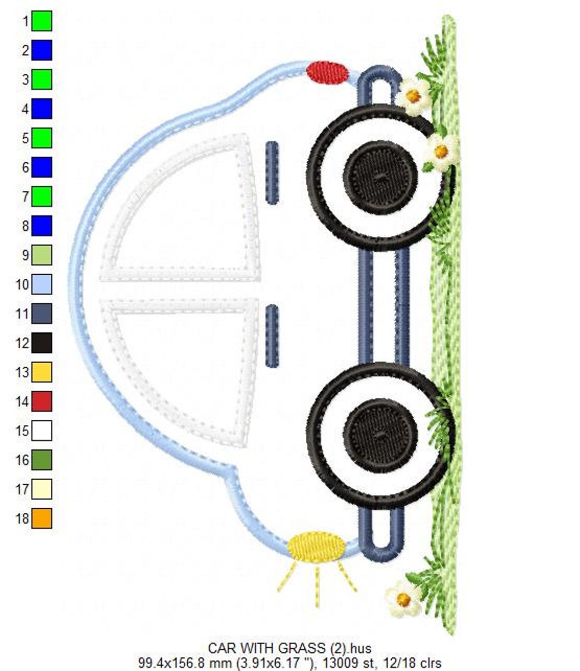 Car Embroidery Designs Vehicle Embroidery Design Machine | Etsy