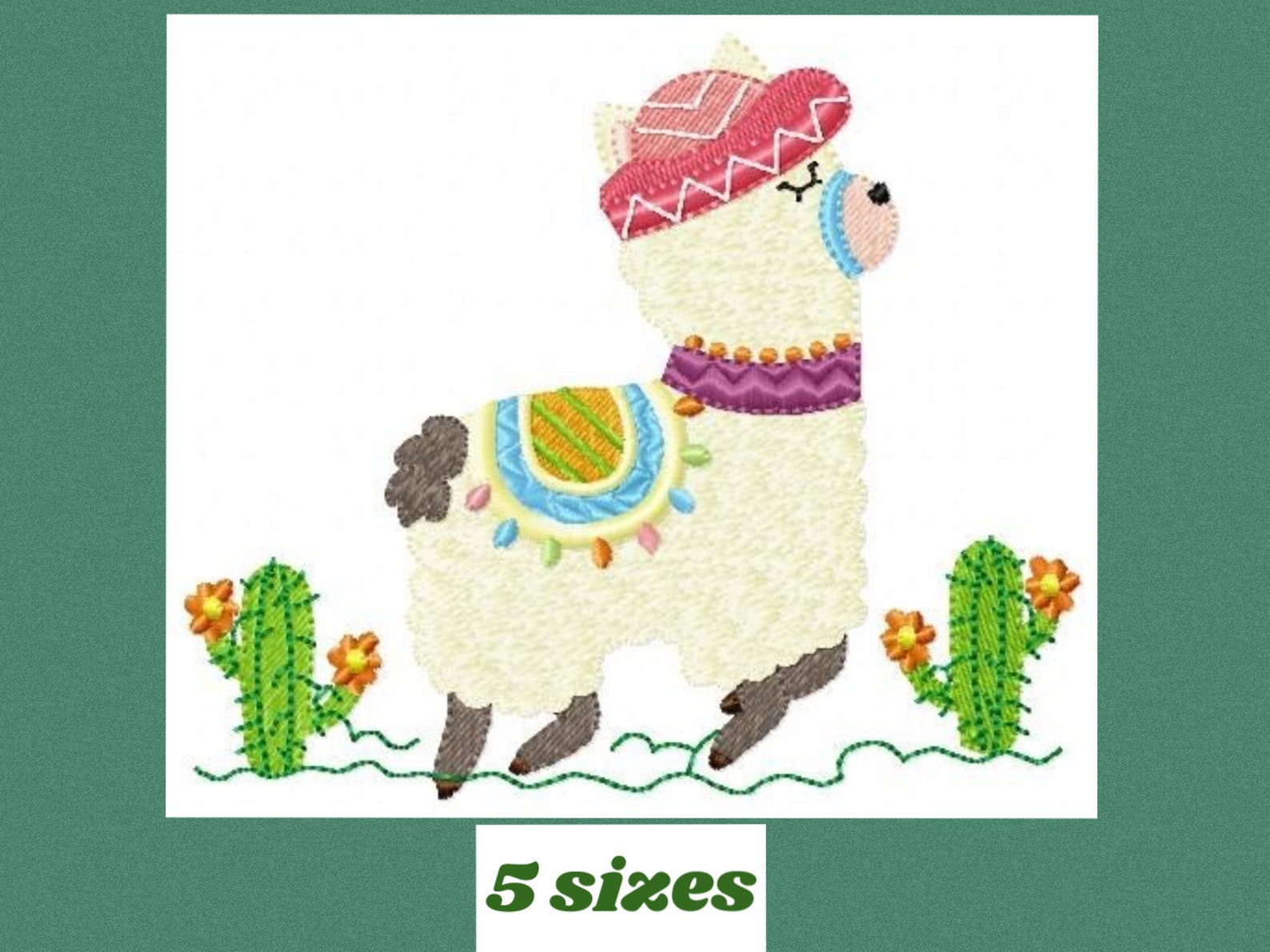 Llama Embroidery Design - Animals Embroidery Designs Machine Embroidery ...