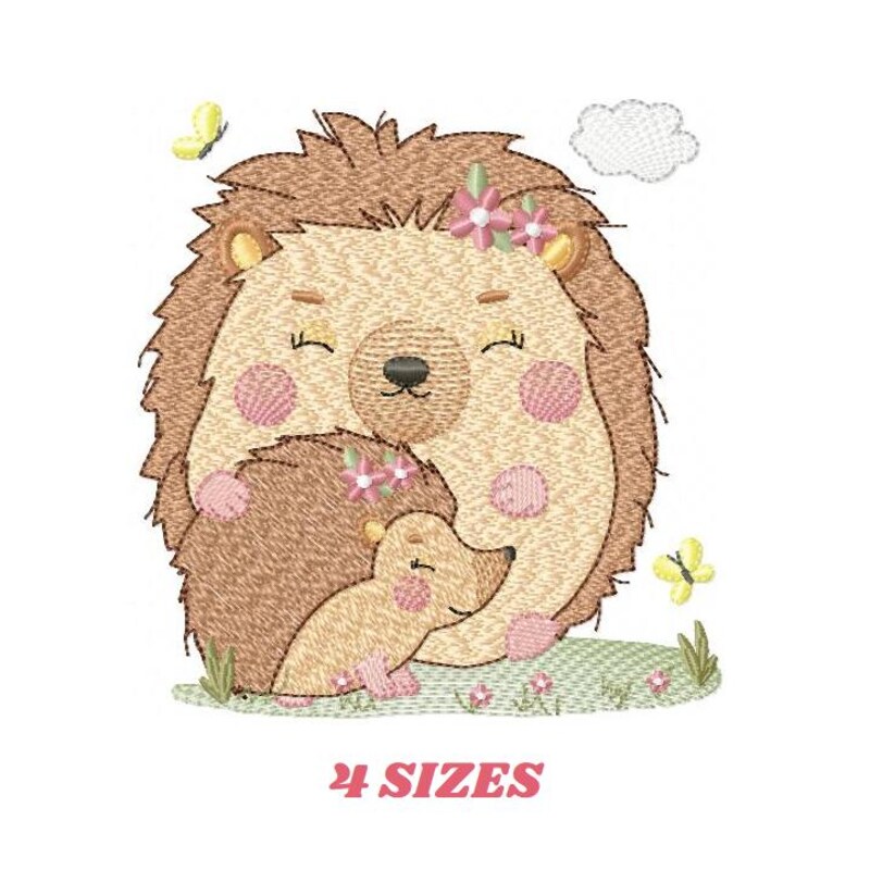 Hedgehog Embroidery - Etsy