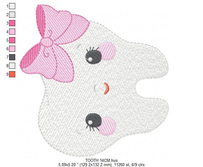 Tooth Embroidery Designs Dentist Embroidery Design Machine - Etsy