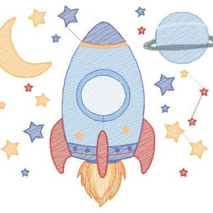 Space Rocket Embroidery Designs - Space Embroidery Design Machine ...