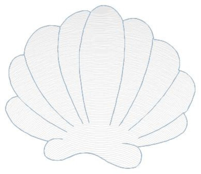 Shell Embroidery Designs Deep Sea Shells Embroidery Design - Etsy
