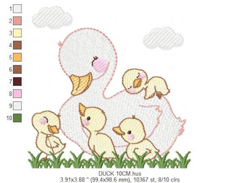 Duck Embroidery Design Baby Boy Embroidery Designs Machine - Etsy