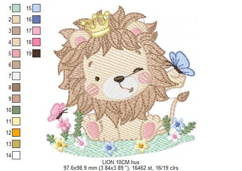 Lion Embroidery Designs Safari Embroidery Design Machine | Etsy