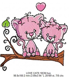 Cat Embroidery Design - Love Embroidery Designs Machine Embroidery ...